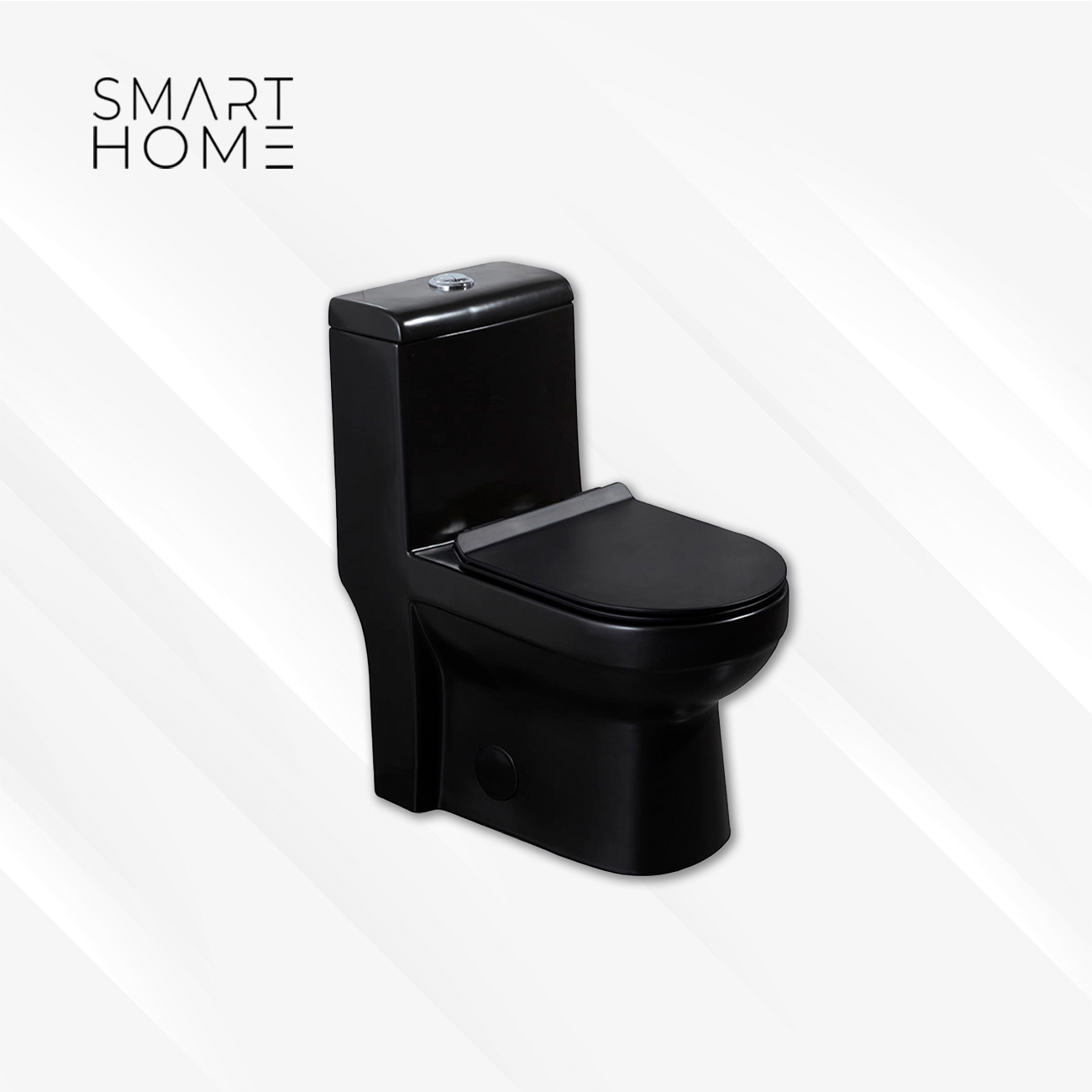 Inodoro Negro Monoblock 1014 - SMART HOME